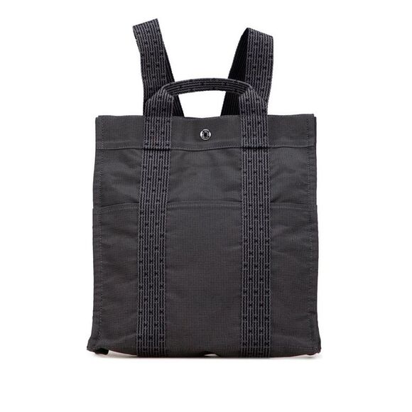 Hermes | Bags | Pre Loved Hermes Adoc Backpack Canvas Design Women Gray ...